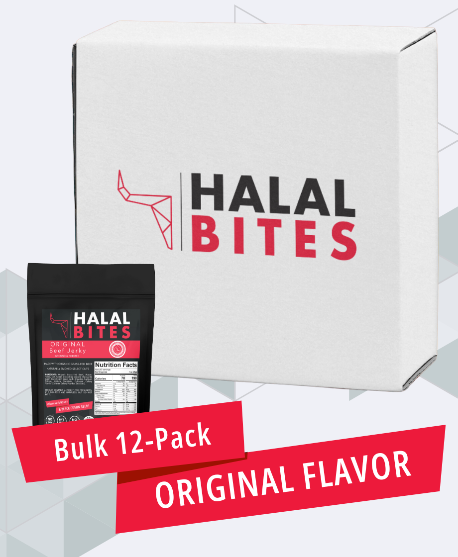 Halal Bites | Original Beef Jerky Bites | Bulk 12-Pack