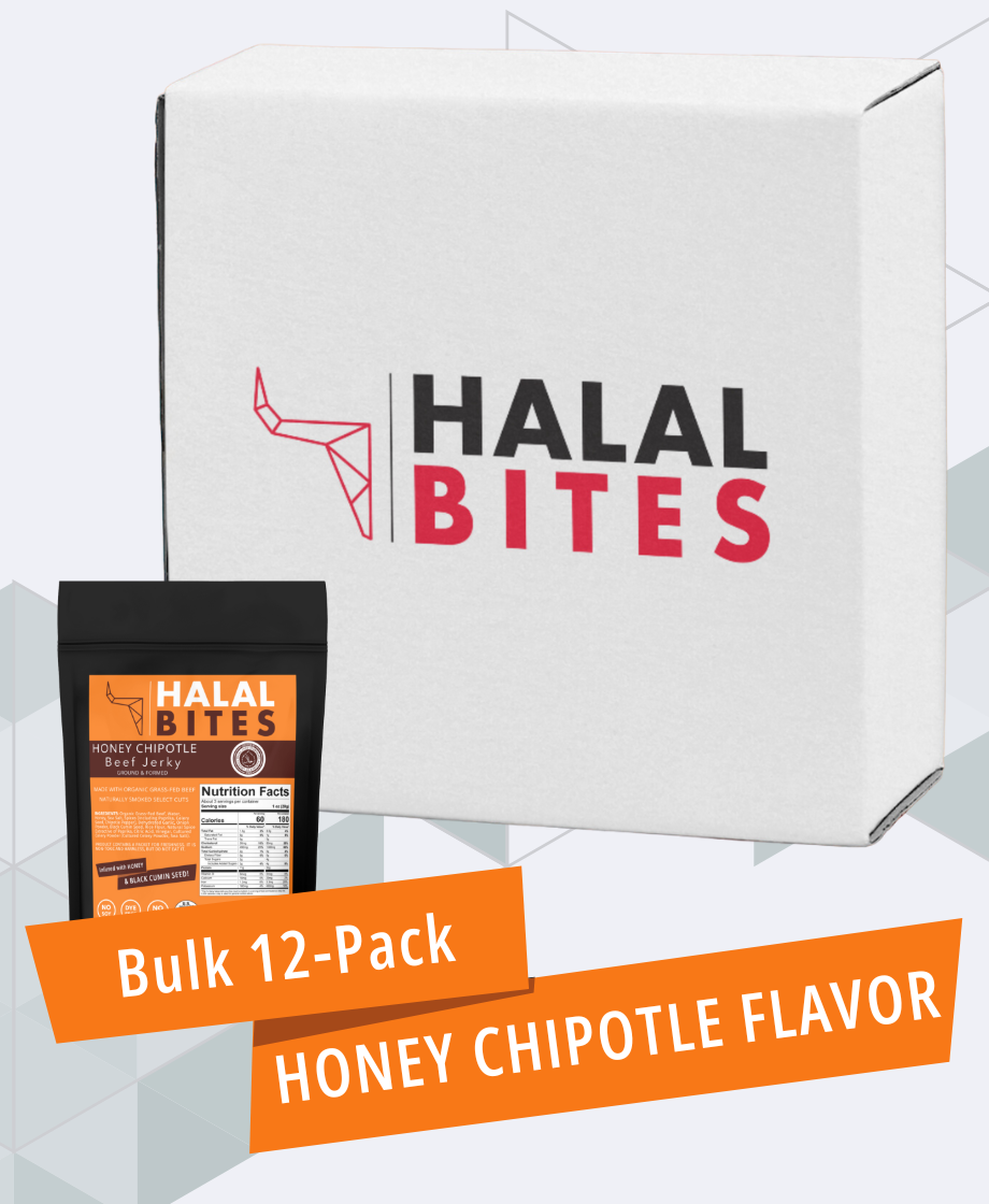 Halal Bites | Honey Chipotle Jerky Bites | Bulk 12-Pack